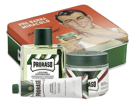 Proraso набор gino (крем до бритья 100мл + крем для бритья 150мл ...