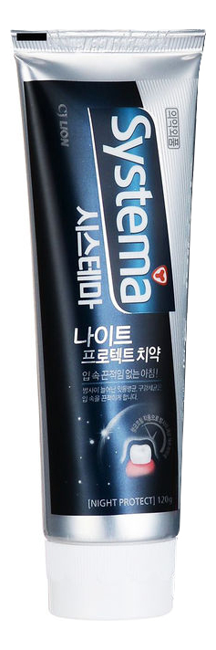 LION ночная зубная паста systema toothpaste night protect 120г купить в ...