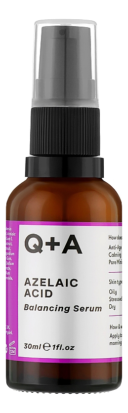 Q+A сыворотка для лица с азелаиновой кислотой azelaic acid balancing ...