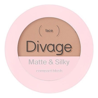 Divage компактные румяна для лица matte & silky compact blush 2г ...