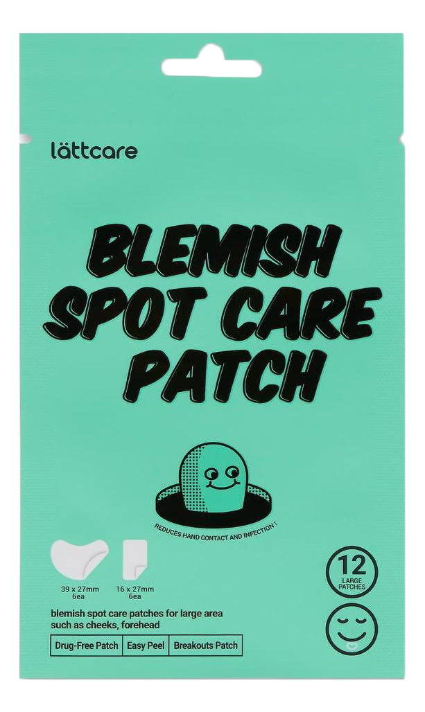 Lattcare гидроколлоидные пластыри для снятия воспалений blemish spot ...