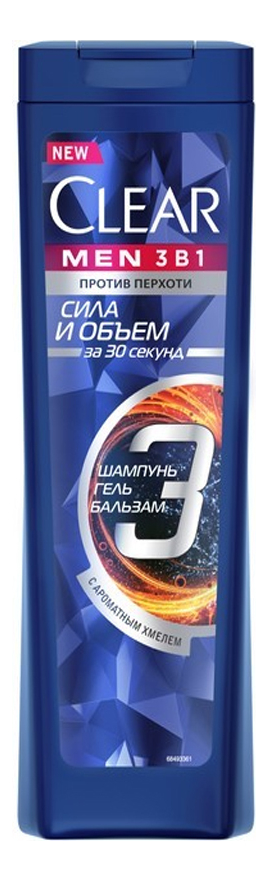 CLEAR шампунь men 3 в 1 объем и сила 400мл - купить в Москве, шампуни ...