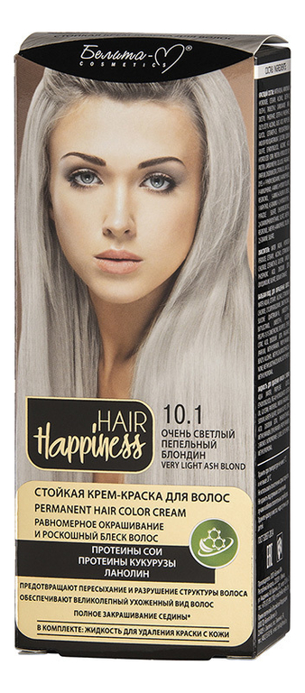 Белита стойкая крем-краска для волос hair happiness permanent hair в ...