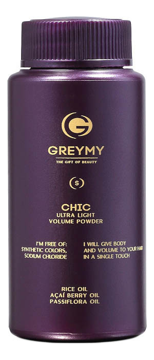 GREYMY текстурирующая пудра для объема волос chic ultra light volume ...