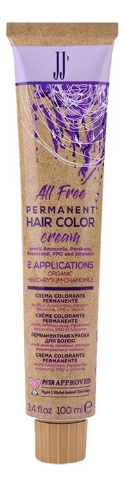JJ's перманентная краска для волос без аммиака all free permanent hair ...