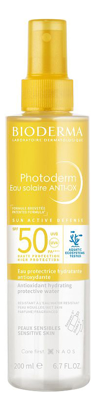 Bioderma солнцезащитный антиоксидантный увлажняющий спрей для лица и ...