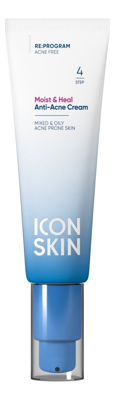ICON SKIN увлажняющий крем для кожи склонной к акне re:program moist ...